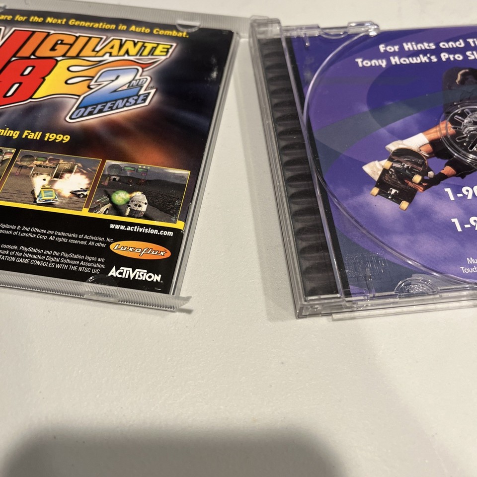 Tony Hawk’s Pro Skater PS1 Sony PlayStation Activision Skateboarding ...