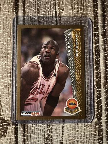 Michael Jordan Fleer 92-93 Chicago Bulls NBA Award Winner MVP ...
