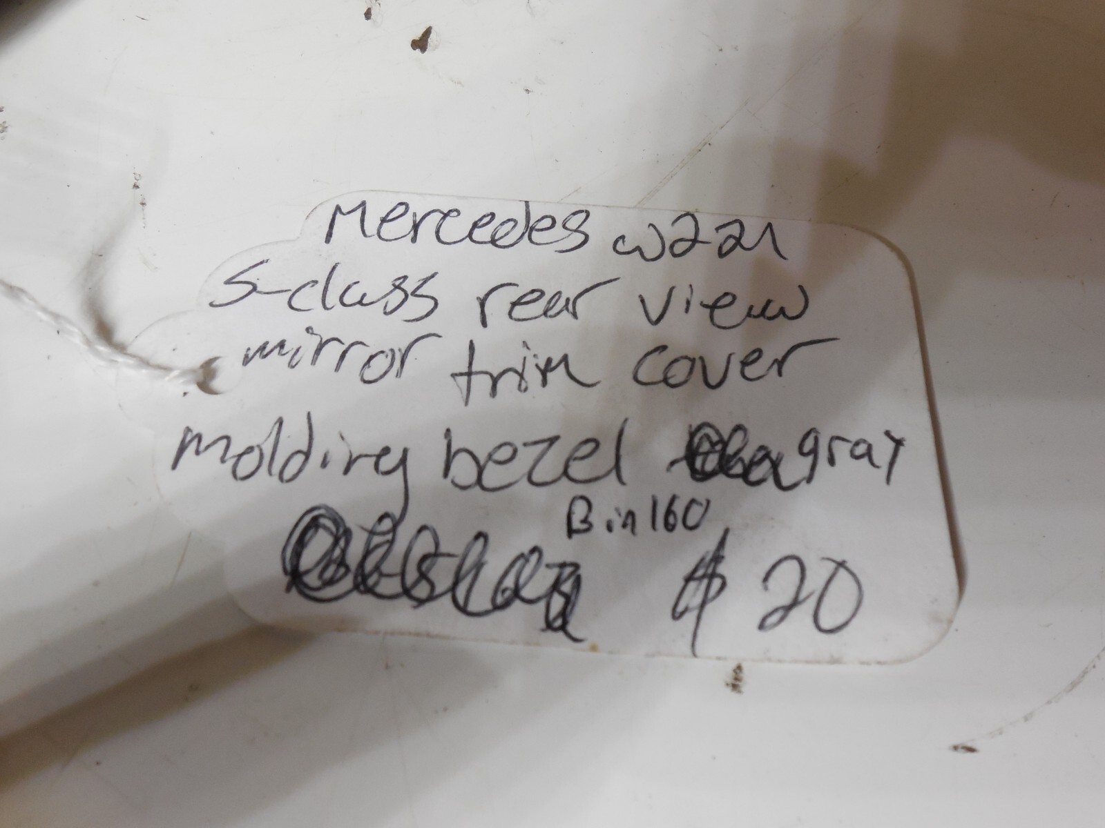 Mercedes-Benz W221 S Class Rear View Mirror Trim Cover Molding Bezel ...