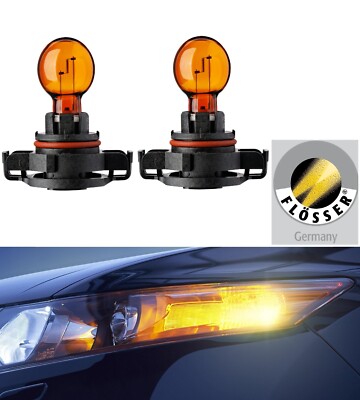 Flosser PSY24WY 12188 24W Two Bulbs Front Turn Signal Light Replacement ...