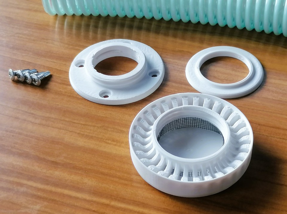 12V Volt Ventilation Kit DIY Inline Fan Air Extraction Inlet Outlet ...