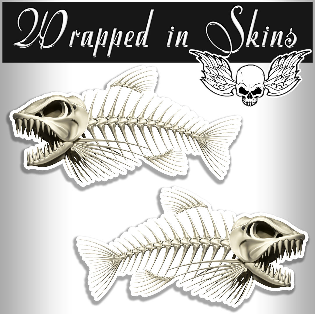 Bonefish Decals Fish Stickers Tackle Box RV Truck Camper Trailer AFP ...