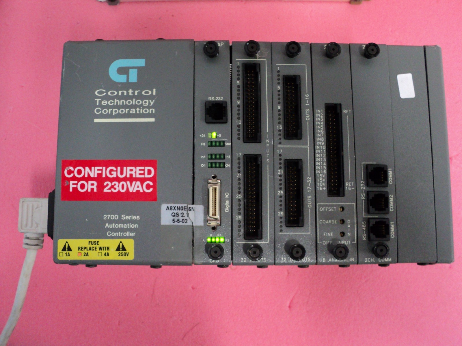 Control Technology CT 2700 SERIES 2700AP-5 REV 0 A8XN0E5N QS 2.1 | eBay