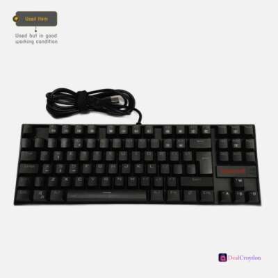 REDRAGON K552-BA-UK WIRED MECHANICAL GAMING KEYBOARD BLACK/RED | eBay UK