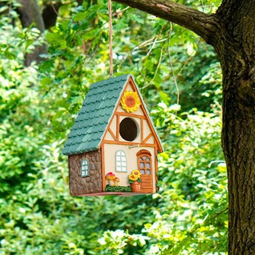 Hanging Bird Houses Garden Country Cottages Bird Nest Small Bird Rest ...