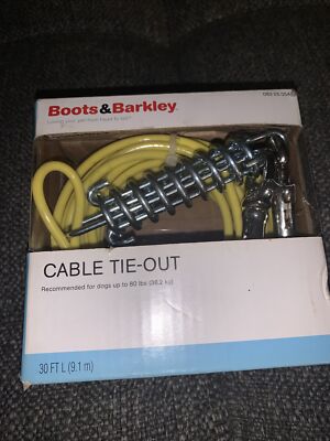 Boots & Barkley Heavy Tie - Out Cable 30ft Dogs To 80 Lbs | eBay