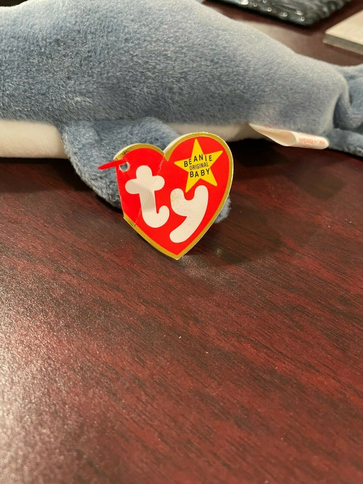 TY Beanie Baby Crunch the Shark Plush Toy DOB 1 - 13 - 96 with Tags PVC ...