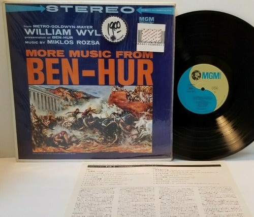 MIKLOS ROZSA More Music From Ben Hur LP in SHRINK JAPAN Press - Tested ...