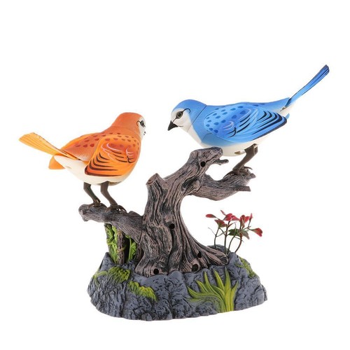Simulated Chirping Dancing Birds Motion Sensor Singing Moving | eBay ...