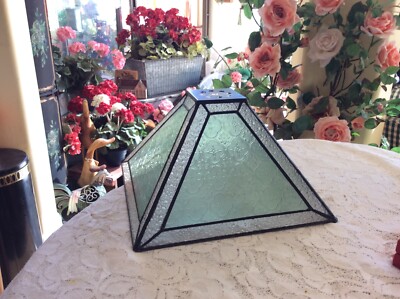 Pyramid Filigree Designed Leaded Pressed Glass Lamp Shade | eBay