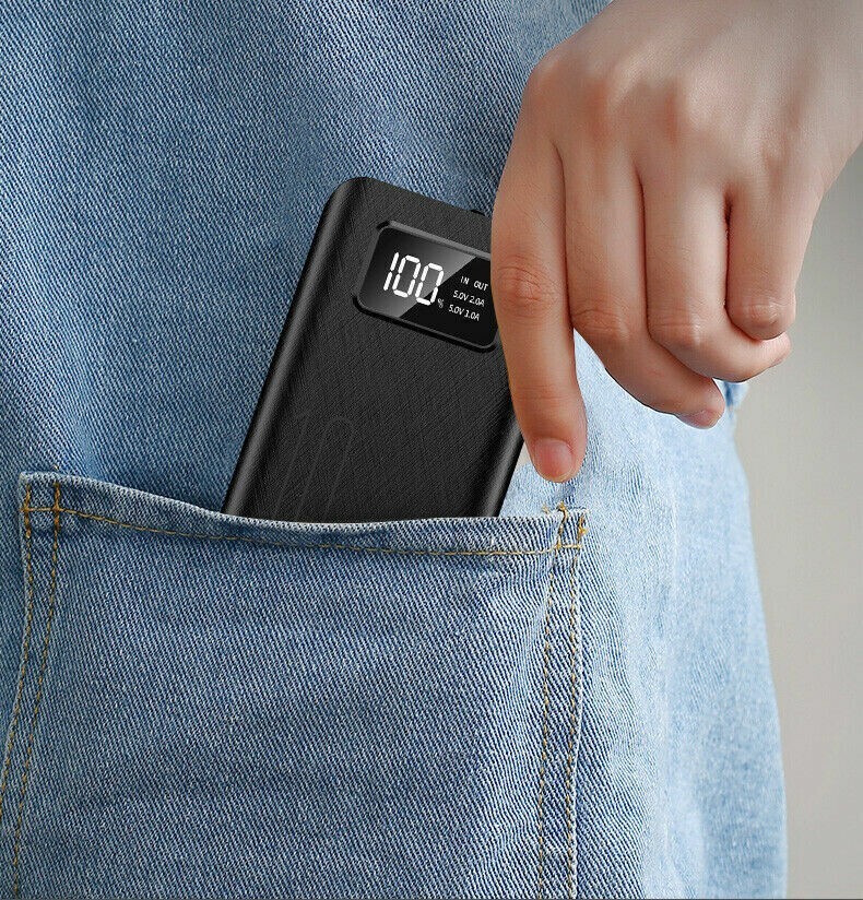 Portable 9000000mAh Mini Power Bank Battery USB Charger External Fast ...