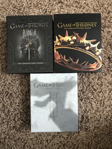 Game of Thrones Complete Season 1, 2 &3 Blu-Ray Disc by HBO Boxed Set ...