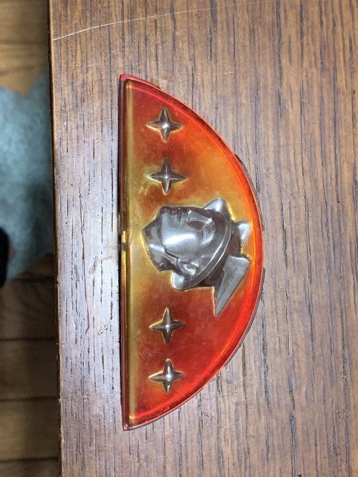 1951 51 MERCURY HOOD CREST RED PLASTIC EMBLEM | eBay