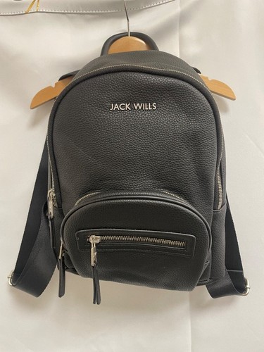Ladies's JACK WILLS Black Backpack 11" x 11" x 3" - CG E39 | eBay UK
