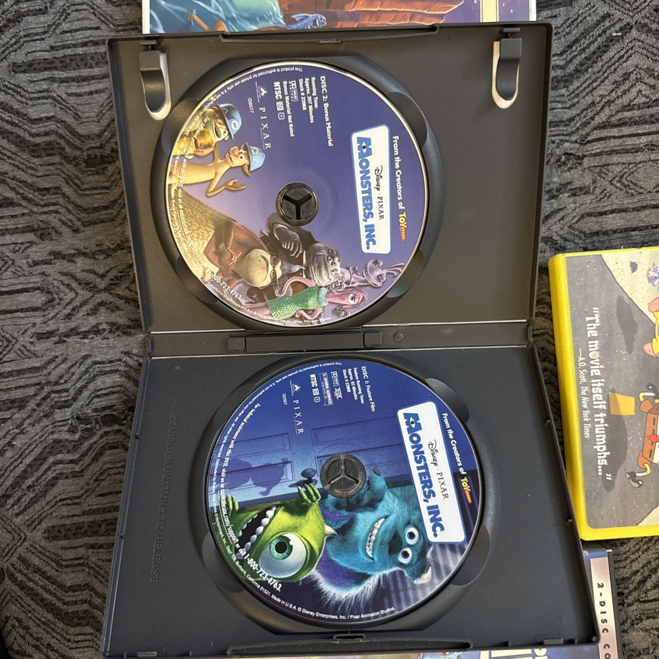 DVD Lot-Disney A Goofy Movie, Monsters Inc & Finding Nemo + The ...
