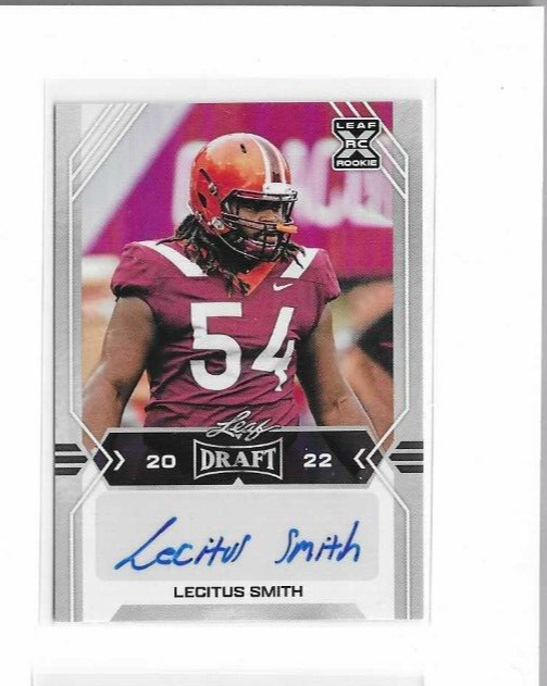 2022 Leaf Draft Lecitus Smith Autograph #BA-LS1 | eBay