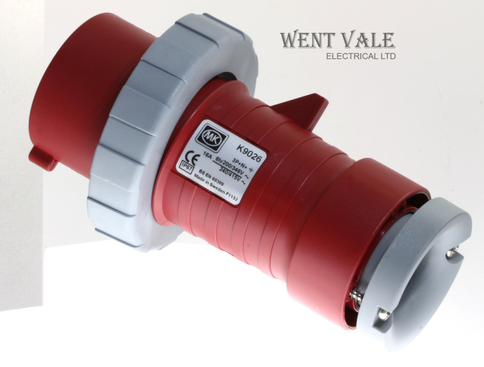 MK Commando K9026 Plug 16 Amp 3p N E 380-415 Volt (ip67) Red for sale ...