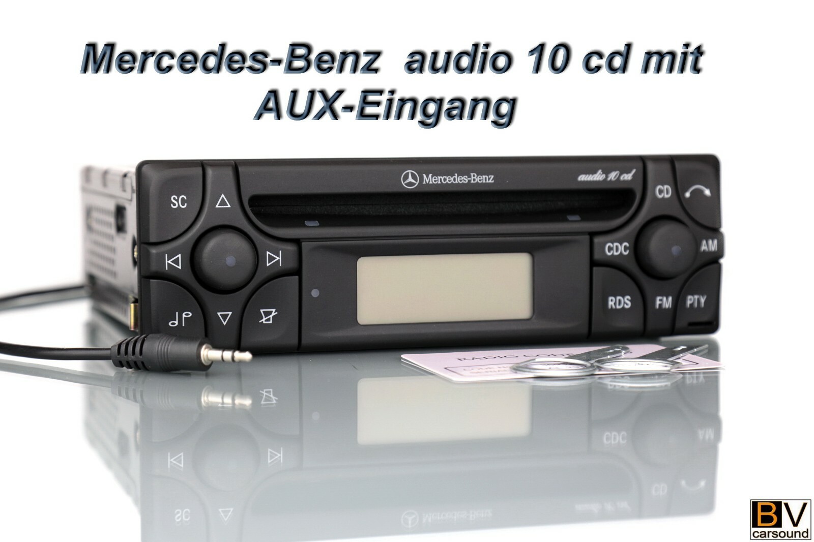 Radio Mercedes Audio 10 CD MF2910 AUX / MP3 SL-Klasse R129 SLK-R170 ...