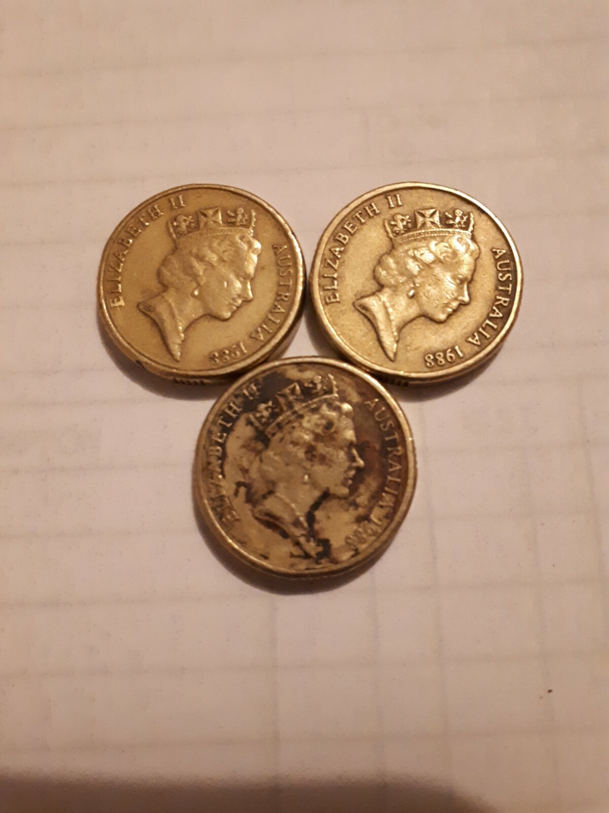 3× Rare 2 dollar coins australia Double H | eBay