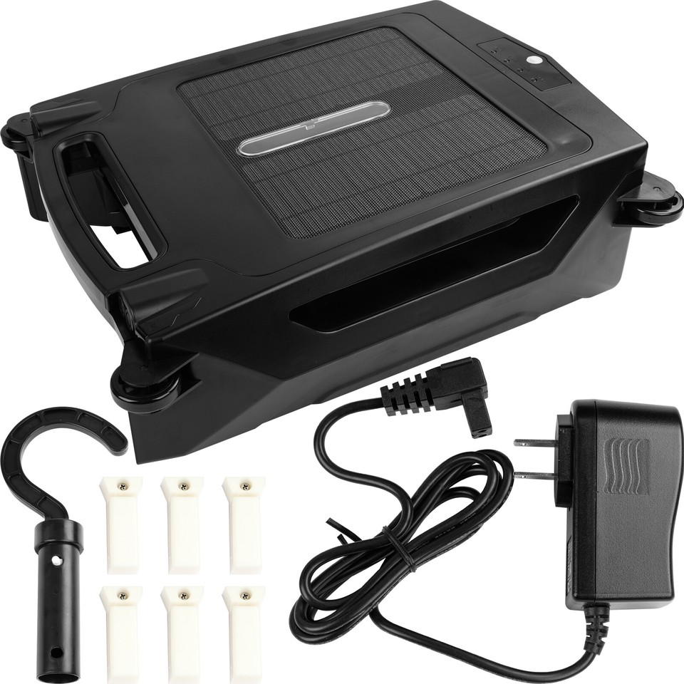 Solar Powered Pool Surface Cleaner Robot Cordless Pool Skimmer ...
