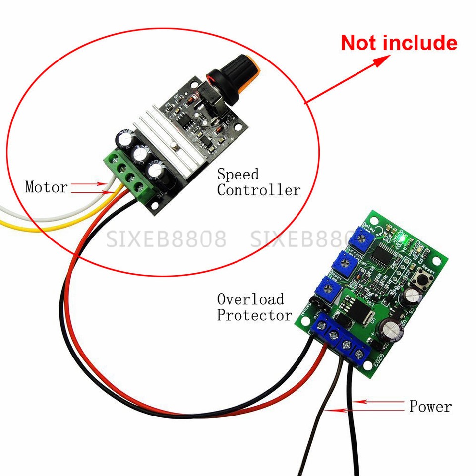 DC Motor Current Limit Protection Device Switch 6V 12V 24V 5A | eBay