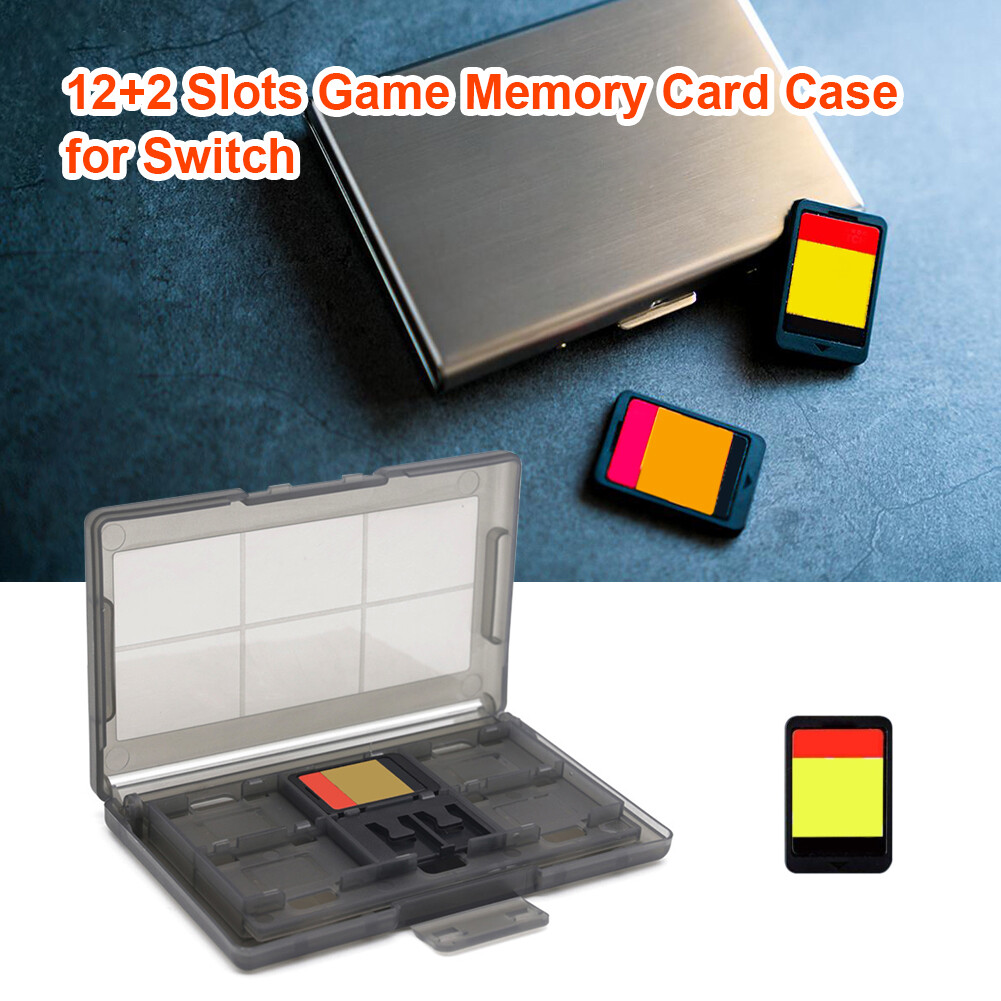 12+2 Slots Game Memory Card Case Holder Fit for Nintendo Switch Box ...