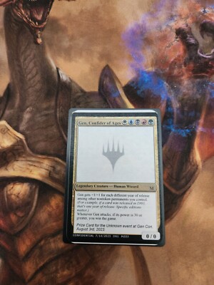 Gen, Confider of Ages MTG Gen Con 2023 Exclusive Promo Magic the ...