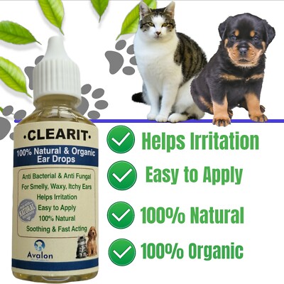 Clearit Super Effective Advanced PET Ear Drops 60ML (2 X 30ml) Check ...