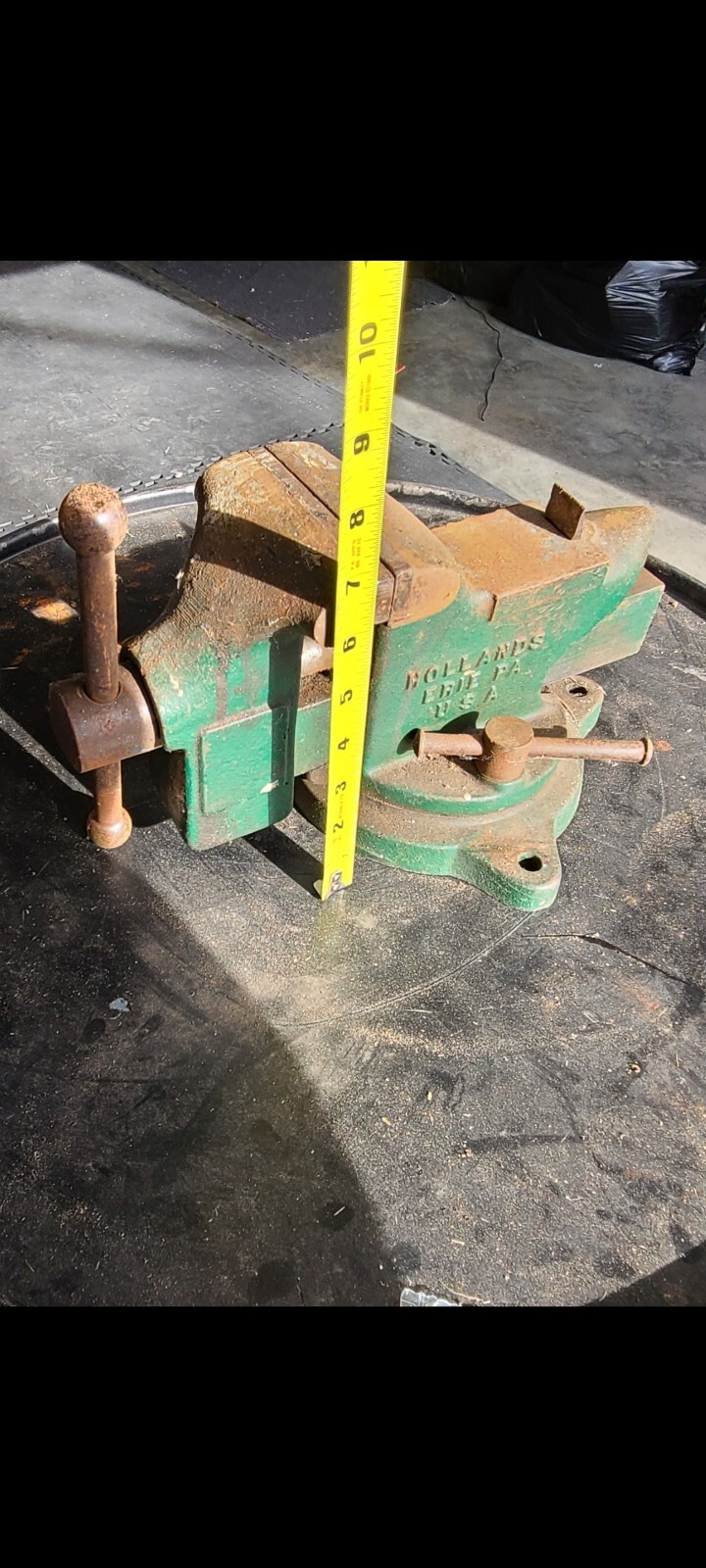 HOLLANDS H4 Swivel Base Bench / Shop Vise U.S.A. MADE | eBay