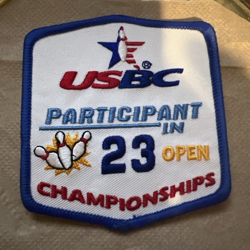 Vintage USBC Participant In 23 Open Championships Bowling Iron On / Sew ...