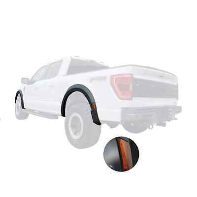 2021 Ford F150 Raptor Style Fender Flare with LED Amber Lights Front ...