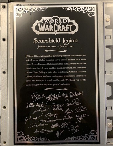 World of Warcraft Retired Server Blade - Scarshield Legion - WoW | eBay UK
