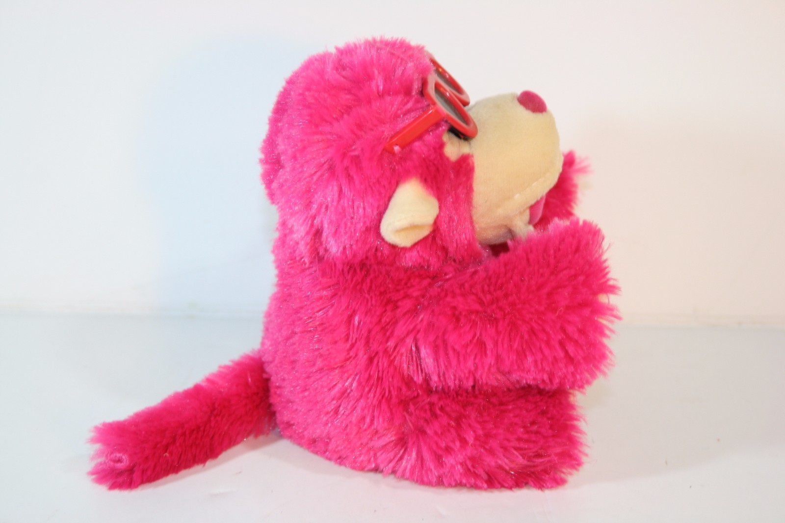 Walmart MONKEY 6" Plush Whistles Cat Call Pink Chimp Gorilla Orangutan ...
