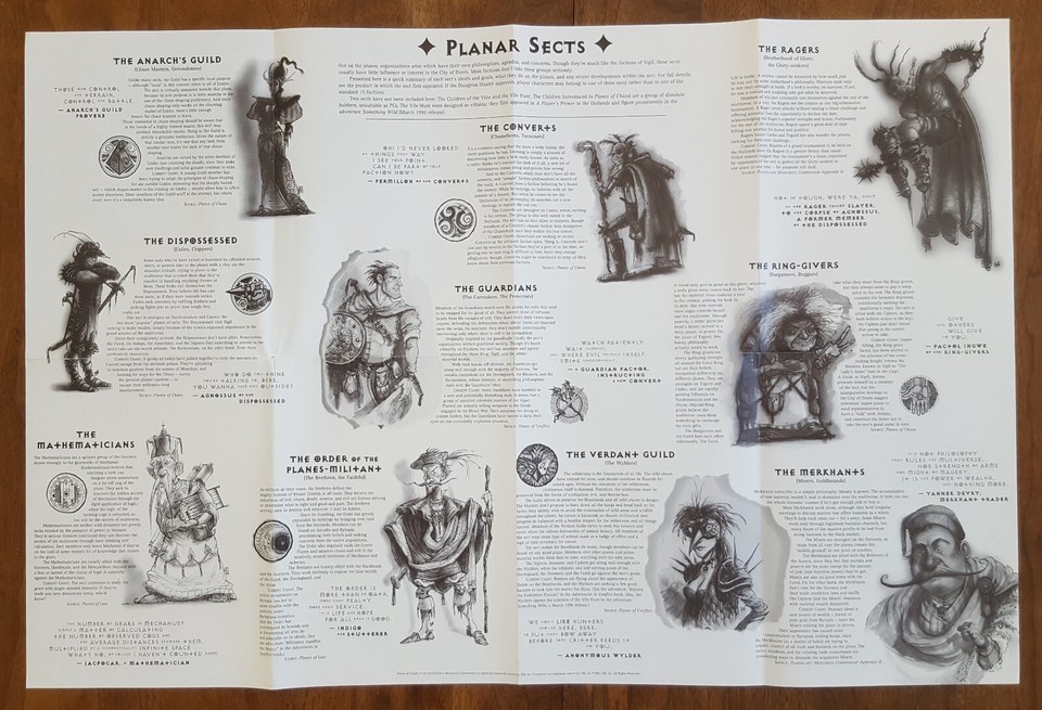 POSTER MAP #3 FOR PLANES OF CONFLICT BOX SET PLANESCAPE DUNGEONS ...