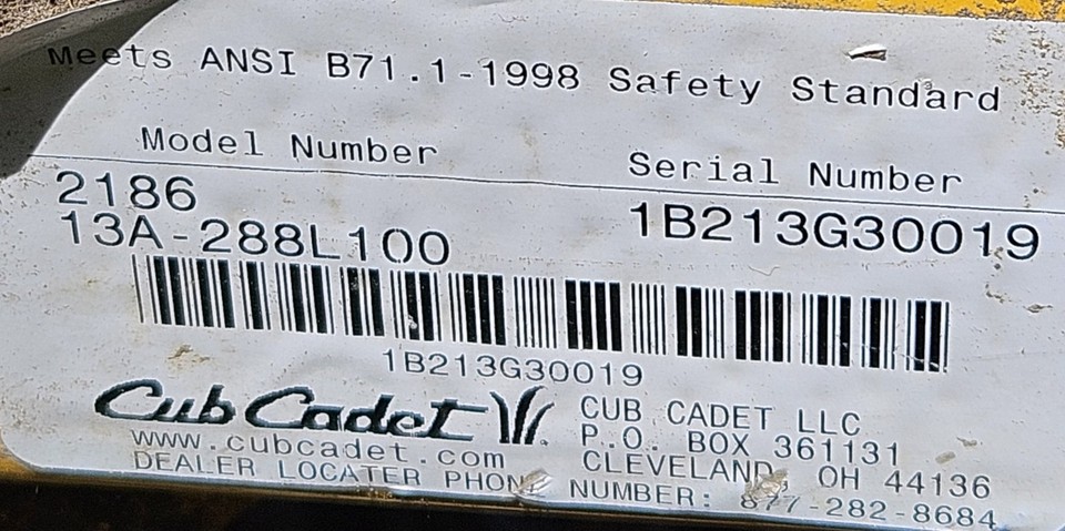 (2) CUB CADET 2186 4-Lug Rear Wheels (Rims & Tires) - 18hp / 44" Riding ...