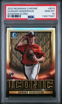 2023 BOWMAN CHROME BOWMAN ICONIC #BI19 GUNNAR HENDERSON PSA 10 | eBay