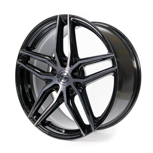 18x8.5 Select Shadow 5x120 38 Black Brushed Tint Face Wheels Rims Set(4 ...
