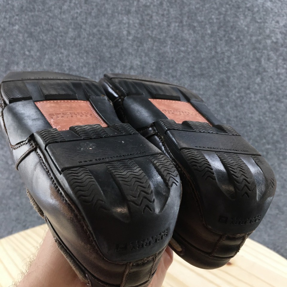 Sperry Top-Sider Shoes Mens 9 M Brown Boat Shoe Leather Driving Casual ...