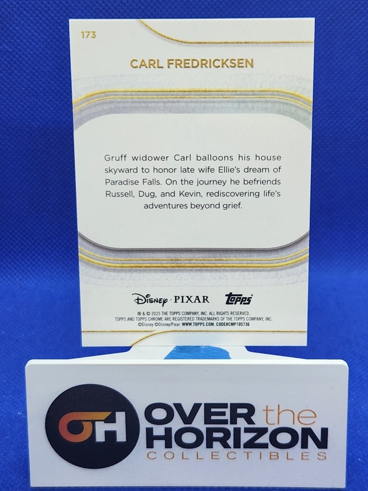 2025 Topps Chrome Disney Carl Fredricksen True Gold Refractor /50 | eBay