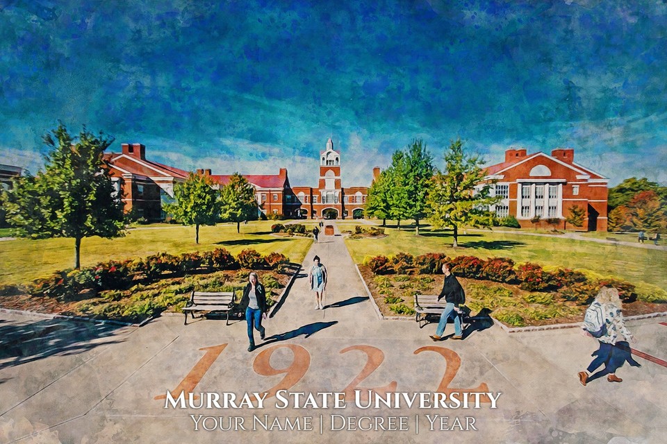 Murray State University watercolor. Graduation gift, Murray State ...