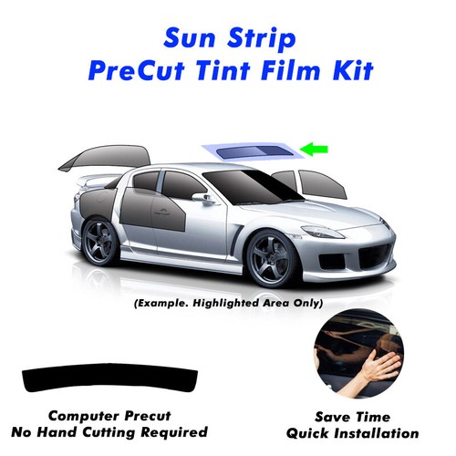 Precut Sunstrip Window Tint fits VW Jetta Wagon 01-05 (Pick Any Shade ...