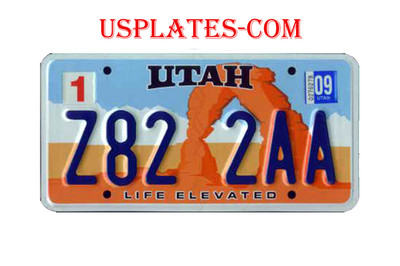 UTAH ARCH REAL AUTHENTIC LICENSE PLATE AUTO NUMBER CAR TAG NATIONAL ...