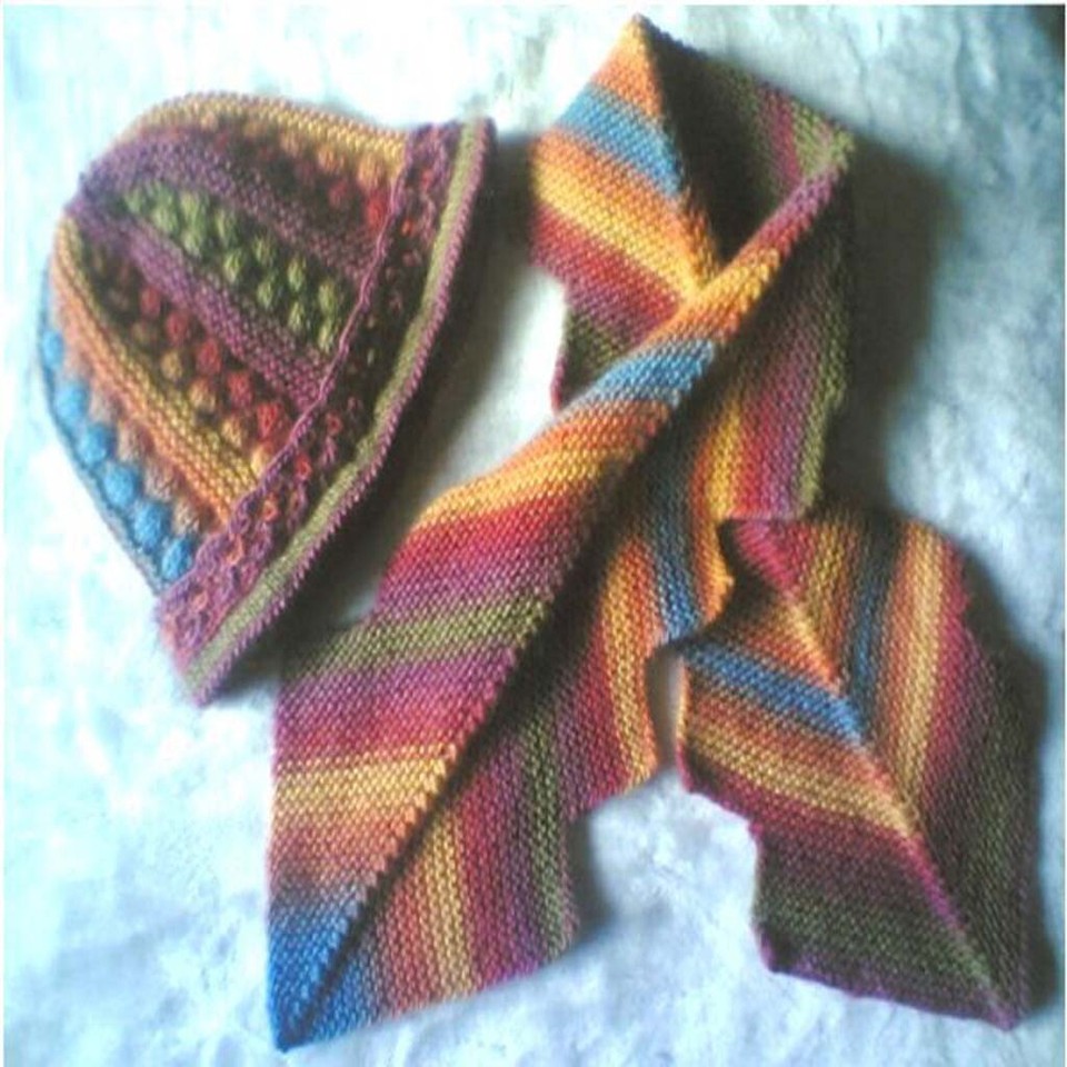 Sale NEW 500g Cone Yarn Chunky Shawl Scarf Hand Knitting Rainbow Wool ...