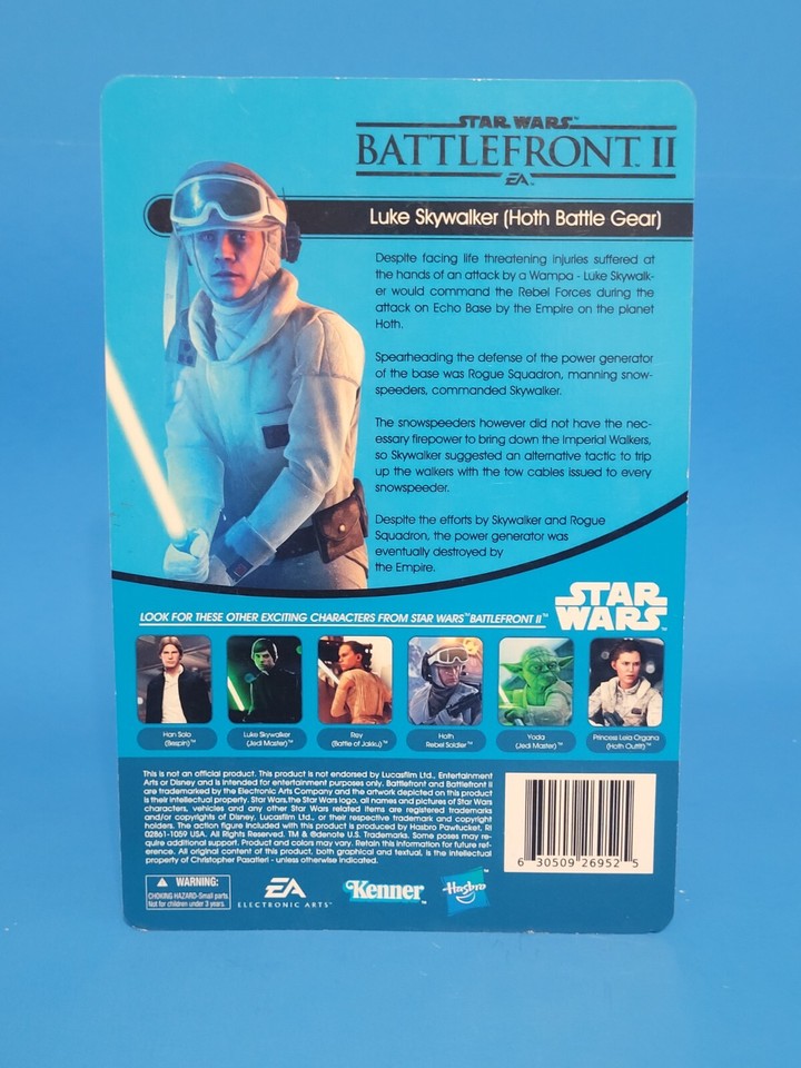 Custom Carded 3.75" Star Wars Battlefront II Hoth Luke Skywalker | eBay