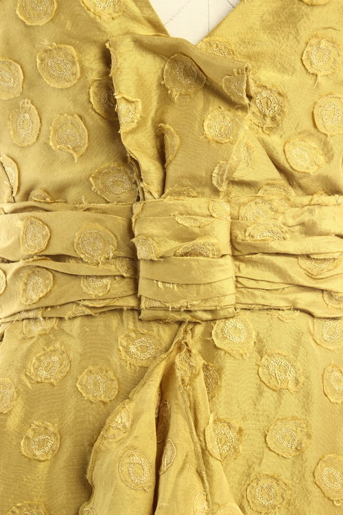 BHLDN Anthropologie Yellow Silk Tethered Dots Dress NWOT Size 0, 2 $300 ...