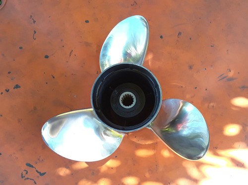 *OMC VIPER*Johnson/Evinrude 14 1/4 x 21 Left Hand Stainless Steel ...