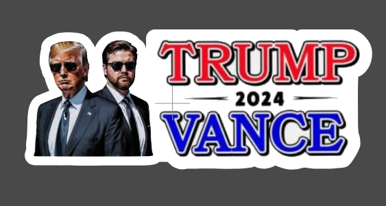 Trump Vance 2024 America First MAGA Premium Waterproof Vinyl Stickers ...