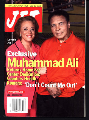 JET MAGAZINE 2005 DEC. 12 MUHAMMAD ALI LONNIE ALI YOLANDA ADAMS MAYA ...