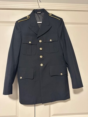 US Army Dress Coat 35 Regular Classic Blue Enlisted Service ASU Uniform ...