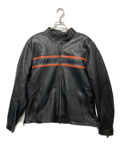 HARLEY-DAVIDSON Victory Lane II Leather Jacket Size: XL Black Men 9800 ...